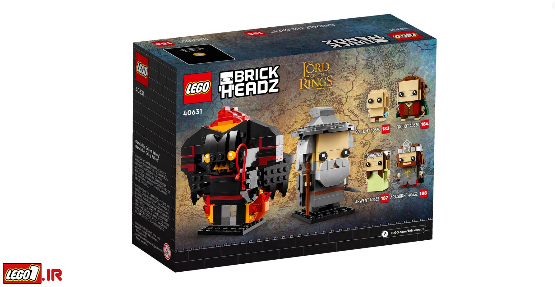 لگو جادوگر گاندالف خاکستری و بالروگ (بریک هدز) LEGO Gandalf the Grey ...